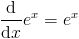 Derivative of e^x | Wyzant Resources
