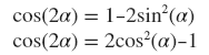 Half Angle and Double Angle Formulas | Wyzant Resources